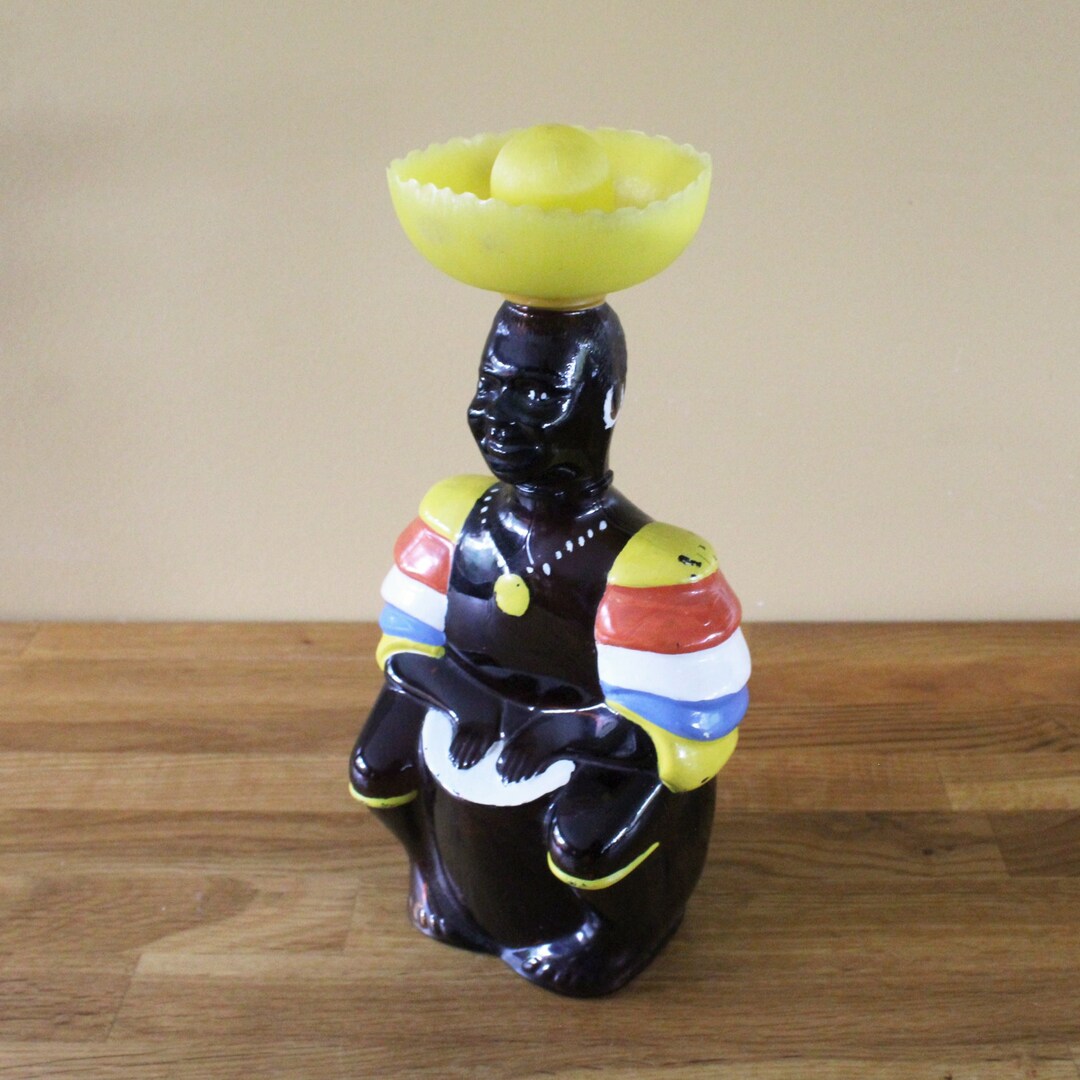 Vintage Old Oak Rum Limbo Drummer Bottle Collectible Novelty Barware ...