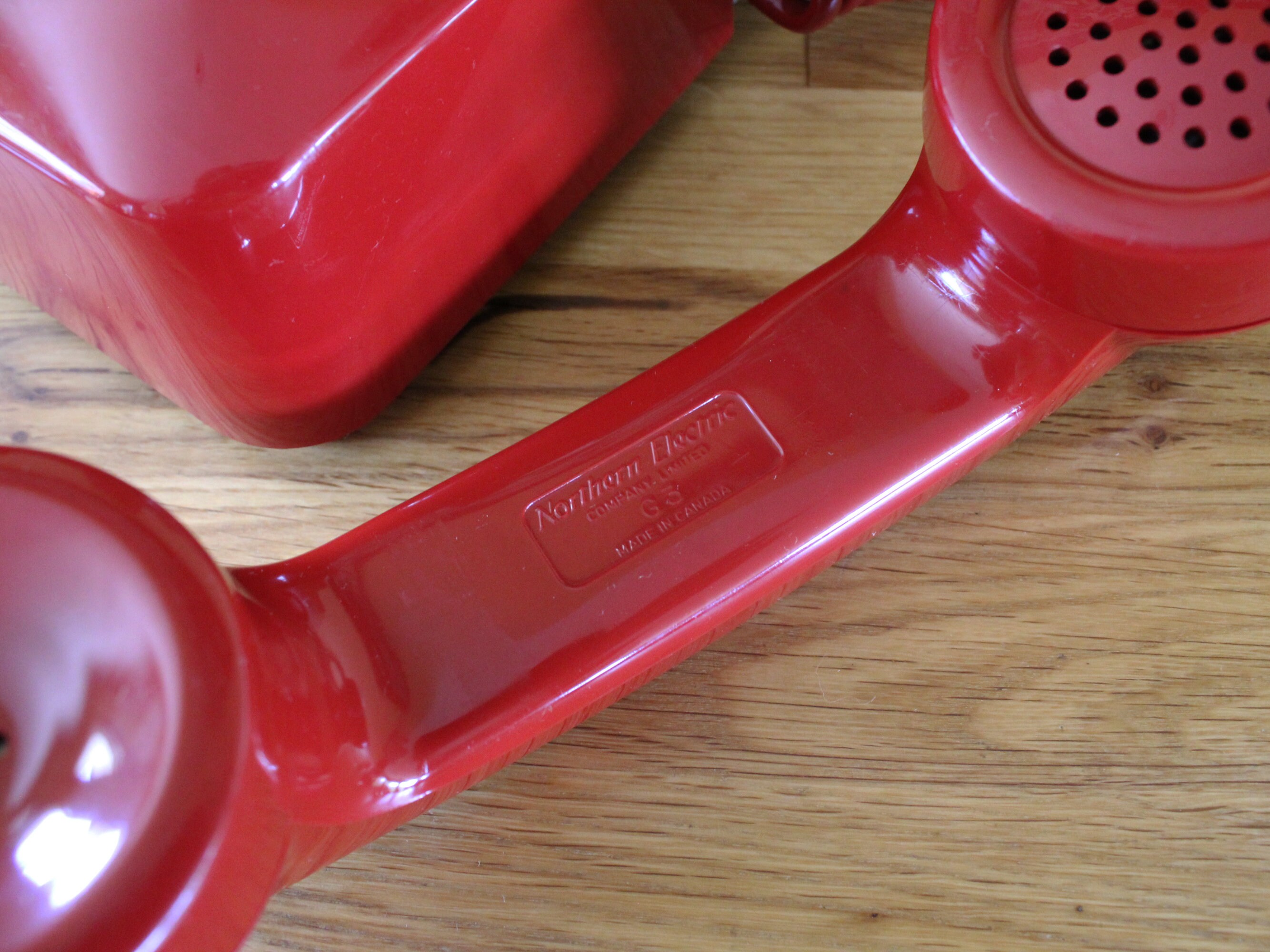 Personalized All Original Red Rotary Dial Telephone by Northern Telecom ...