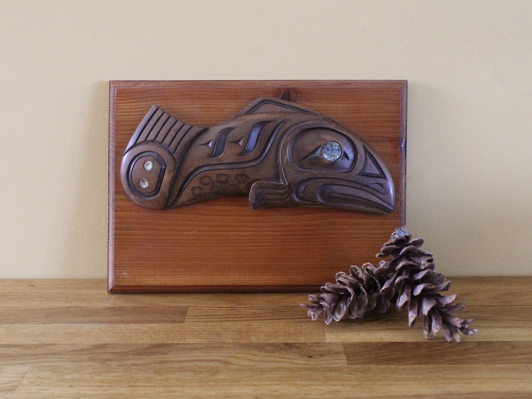 Native Style Carved Wood Plaque Discovered by on the Rocks Retro - Etsy