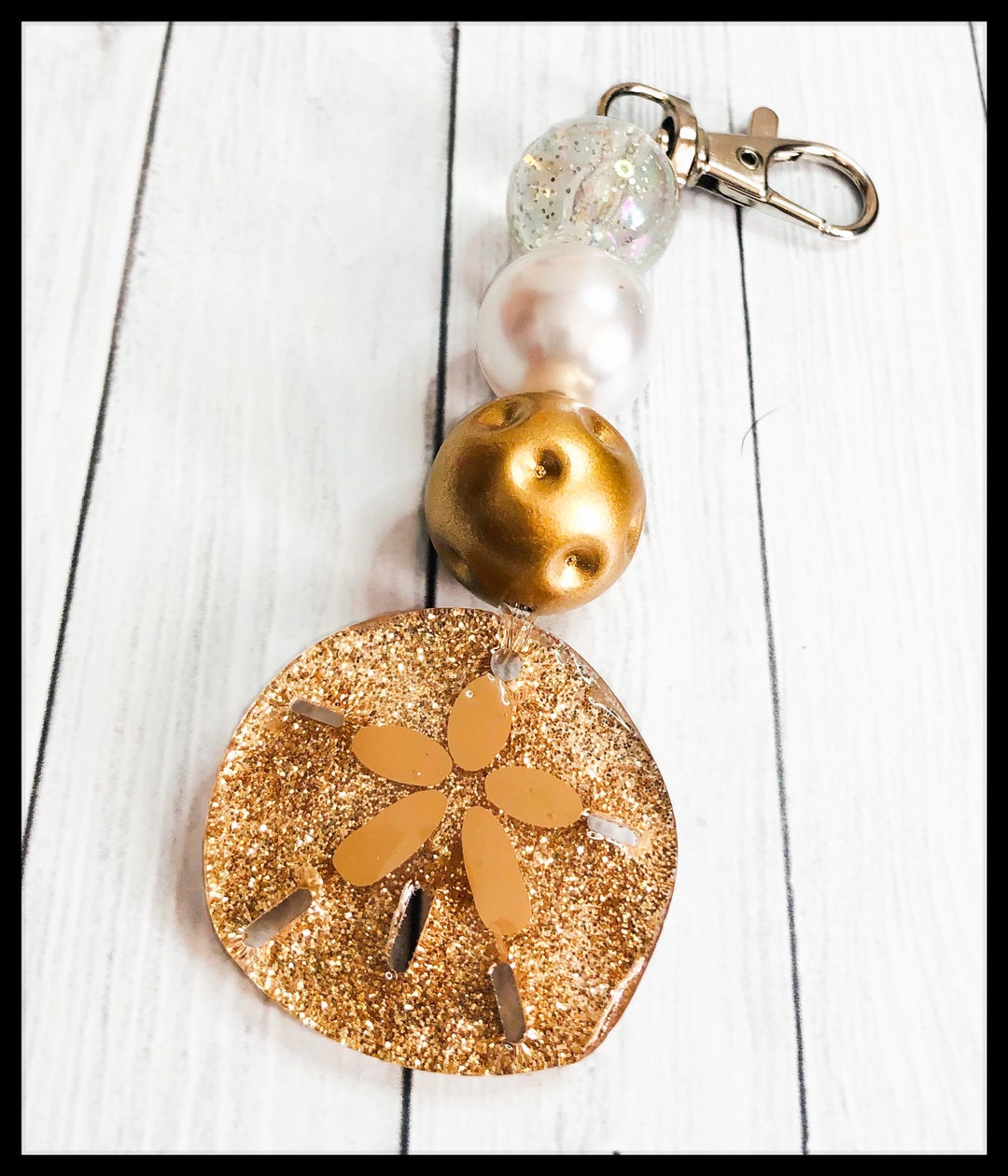 Sand Dollar Bubblegum Keychain/ Bag Clip - Etsy