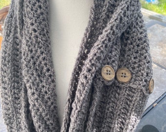 Scarf With Buttons - Etsy