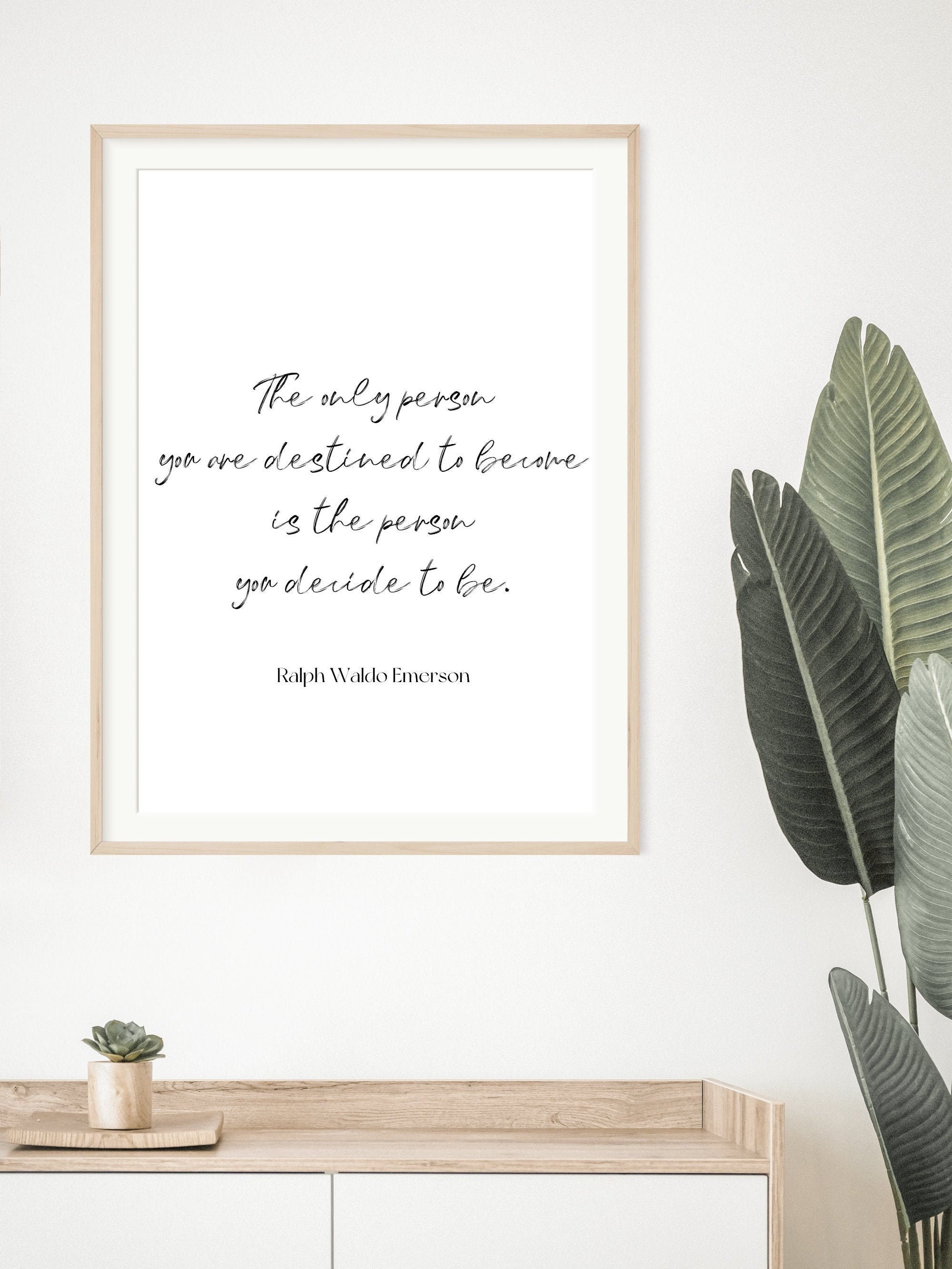 Black and White Printable Quote, Minimalist, Living Room Wall Art ...