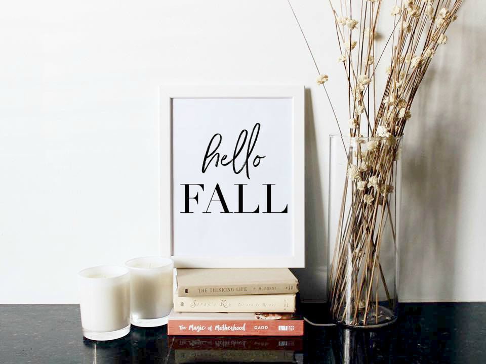 Hello Fall Printable Hello Fall Print Fall Decor Printable - Etsy