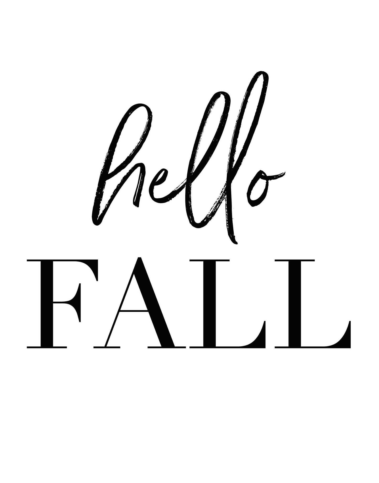 Hello Fall Printable Hello Fall Print Fall Decor Printable - Etsy