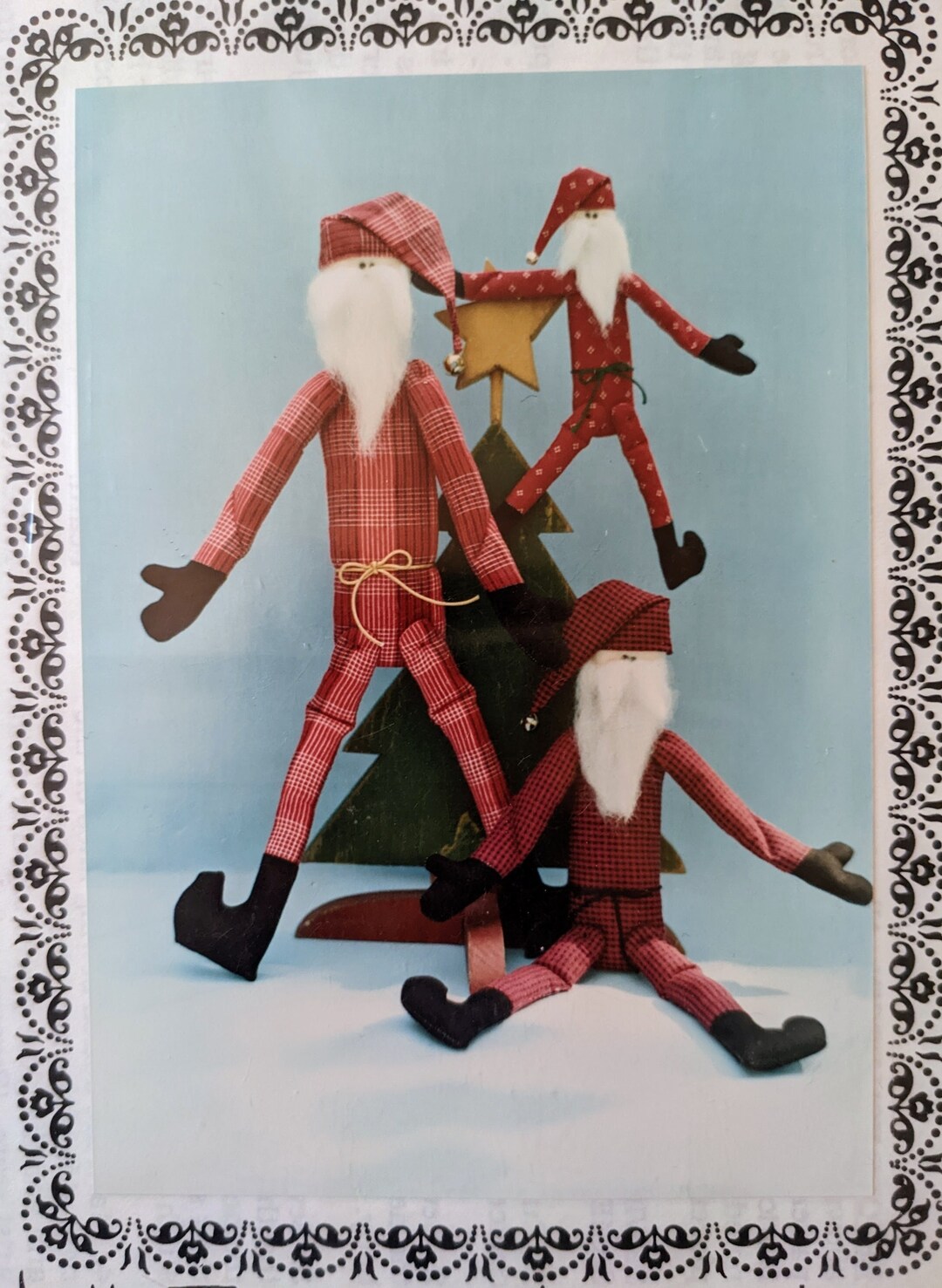 Vintage Santa Doll Pattern - Christmas Home Decor From Snapdragon ...