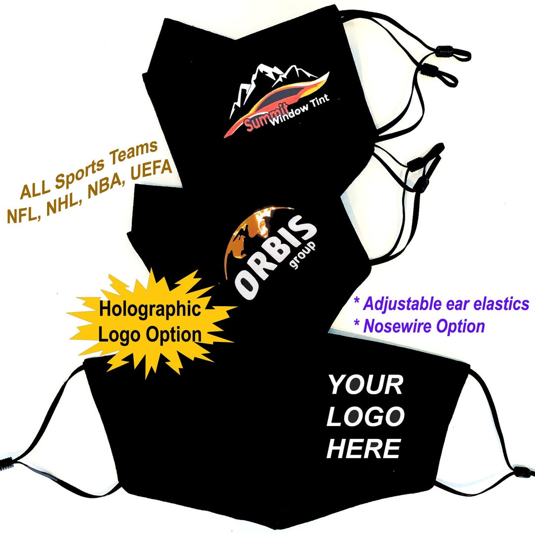 Buy Custom Logo Mask // Company Logo Mask // 4 Layer // 3 Layer // 2 ...