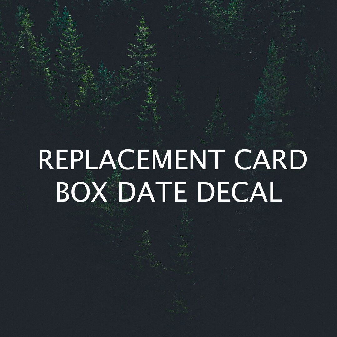 Replacement Wedding Date Decal - Etsy