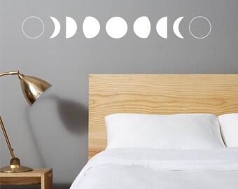 Moon Phase Wall Decal - Etsy