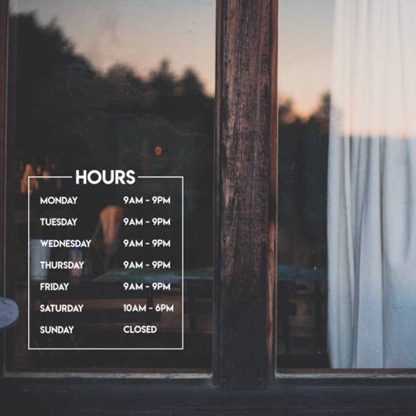 Store Front Decal - Etsy