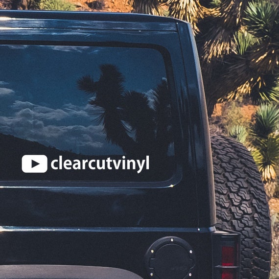Custom YouTube Decal Custom YouTube Sticker YouTube | Etsy