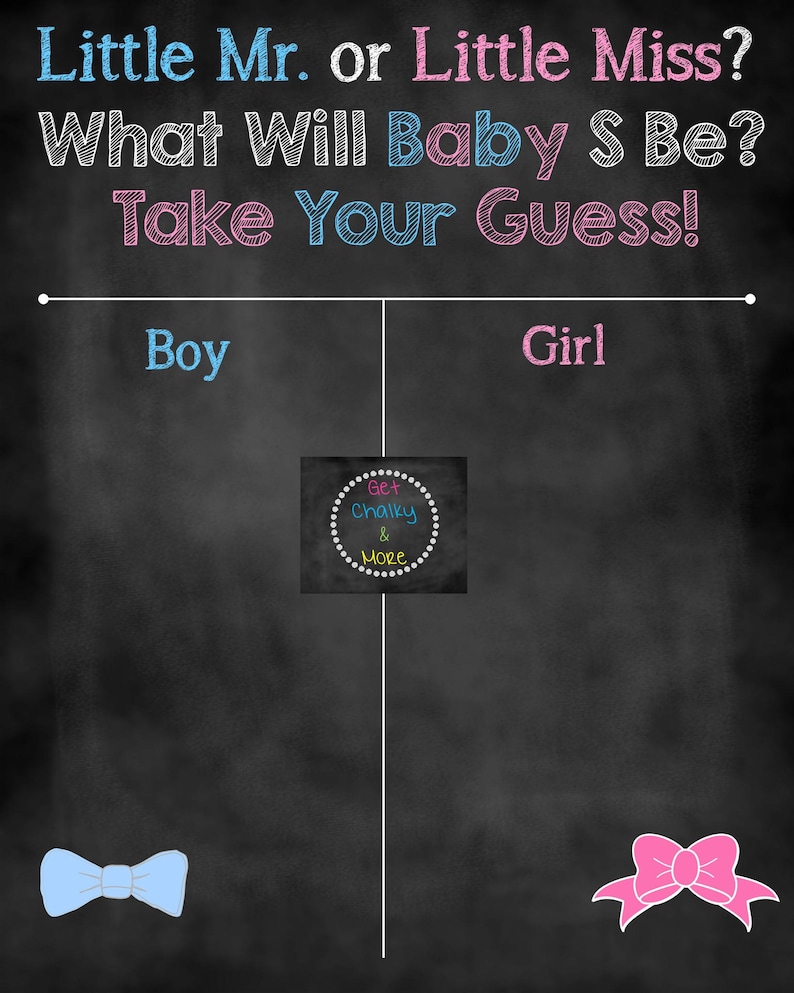 Little Mr or Little Miss Gender Reveal Gender Reveal Decor | Etsy