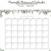 Spring Printable Calendar Greenery Desk Calendar Blank Printable ...