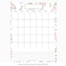 Floral Monthly Calendar Printable Blank Calendars Pink - Etsy