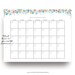 Spring Printable Calendar Greenery Desk Calendar Blank Printable ...