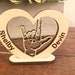 Valentine's Day Sign Language I Love You Stand up Plaque - Etsy