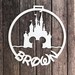 Disney Castle Sign Disney Wall Art Disney Door Hanger - Etsy