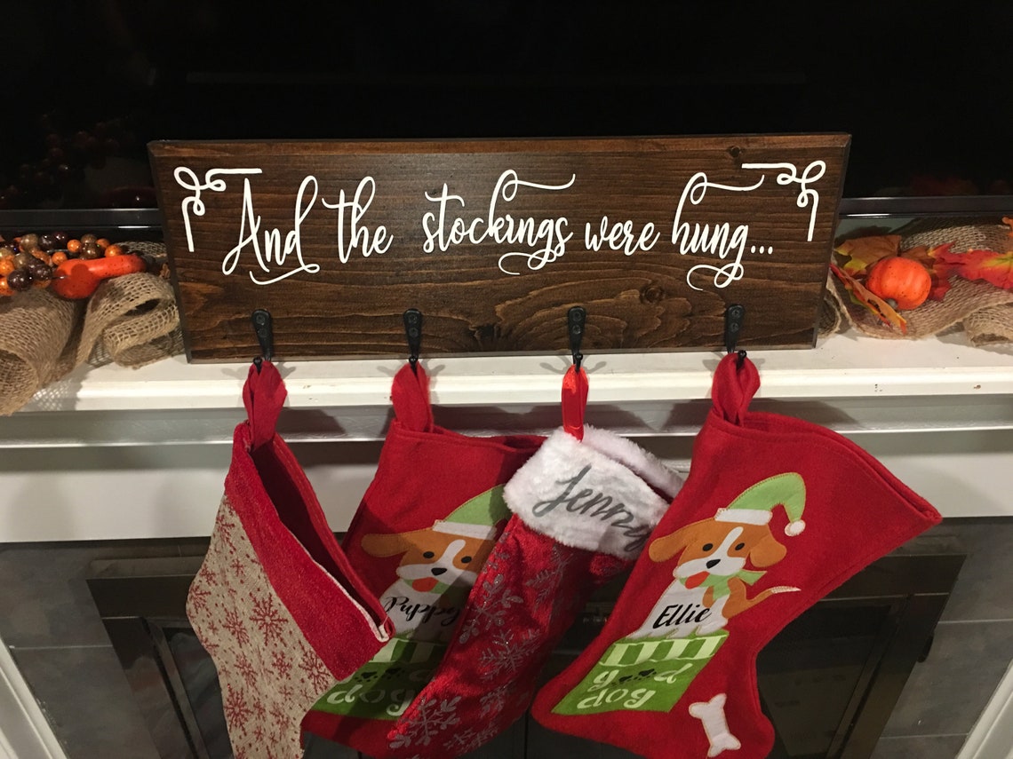 Stocking Hanger and the Stockings Were Hung Farmhouse | Etsy