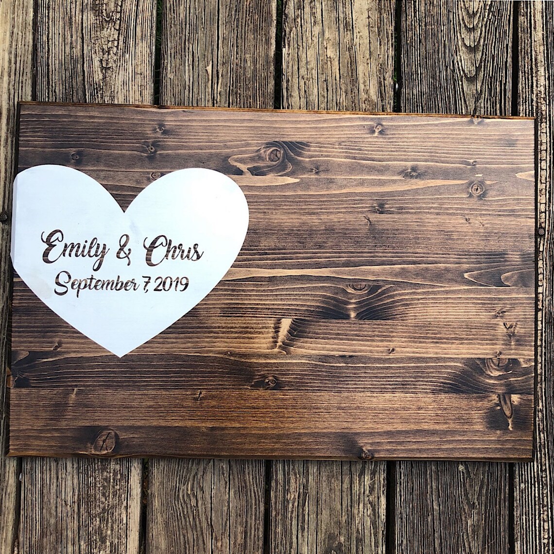 Tableau de signature dinvité de mariage registre de mariage - Etsy Canada