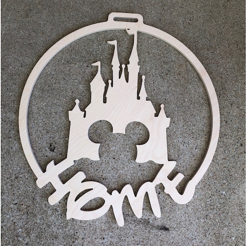 Disney Castle Sign Disney Wall Art Disney Door Hanger | Etsy