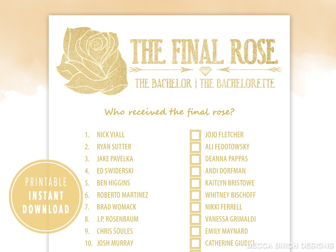 Bachelorette Trivia Game Printable Bachelorette Party Game - Etsy Canada