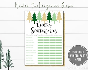 Christmas Family Game Printable Fun Holiday Party Games for - Etsy