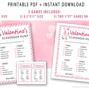 Valentine's Scavenger Hunt Game | Valentine's Day Games for Kids | V ...
