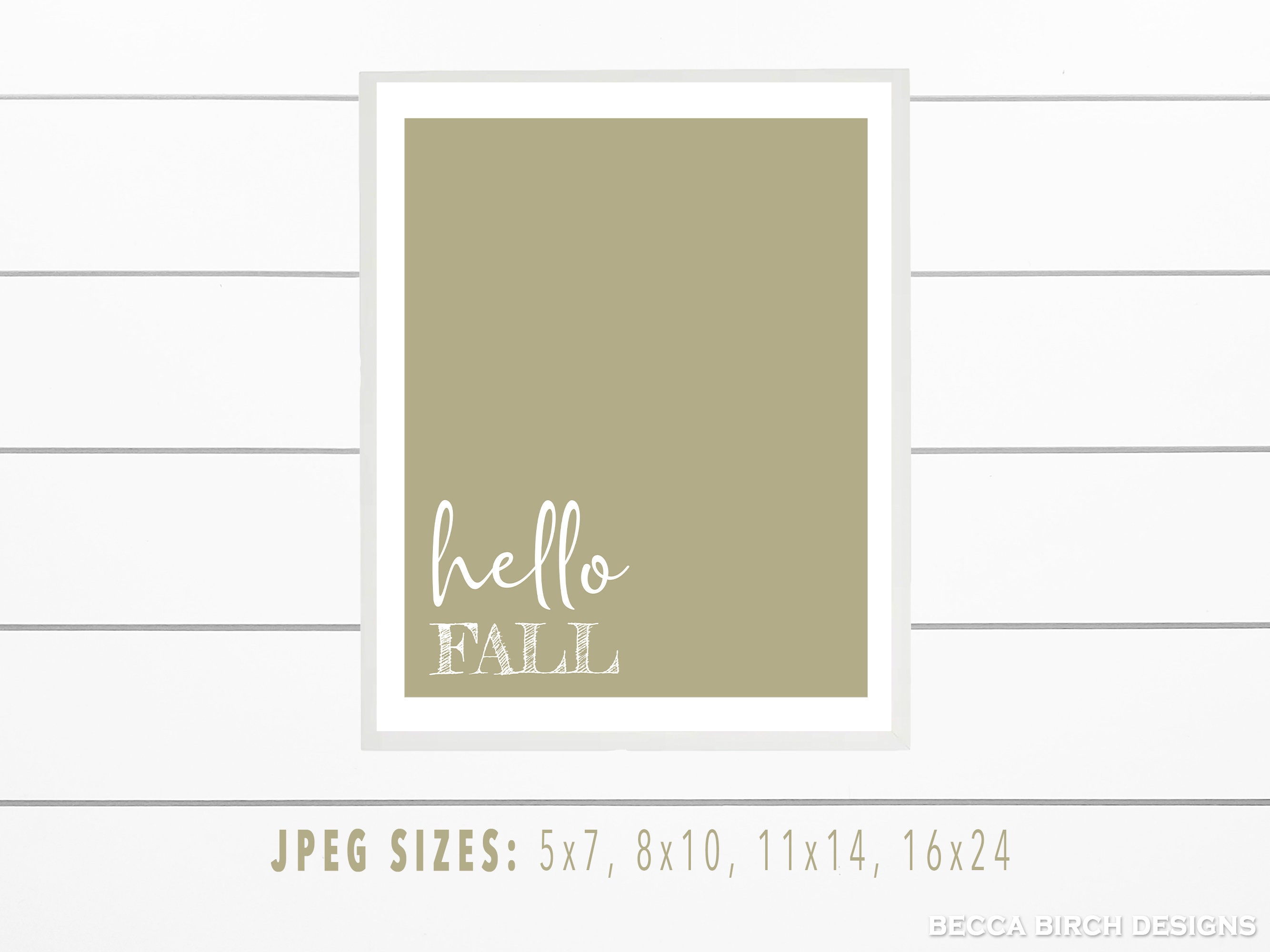 Hello Fall Print Digital Download Printable Instant | Etsy