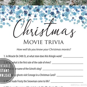 Christmas Movie Trivia | Christmas Games for Kids and Adults | Holiday ...