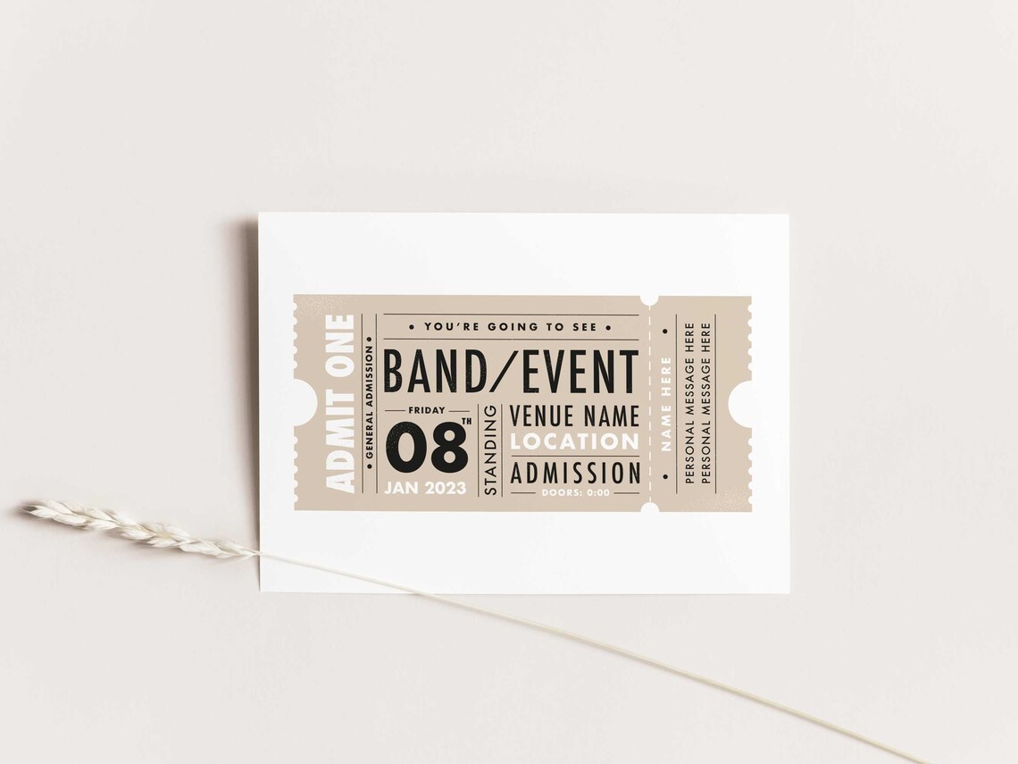 Vintage Event Ticket | Personalised Print-at-home | Digital Theatre ...