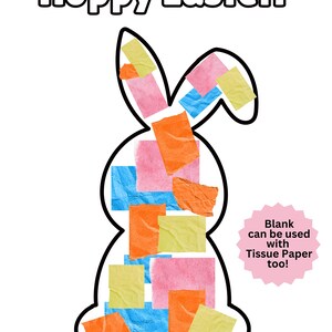Easter Bunny Craft, Spring Bunny Craft, Easter Craft Template, Bunny ...