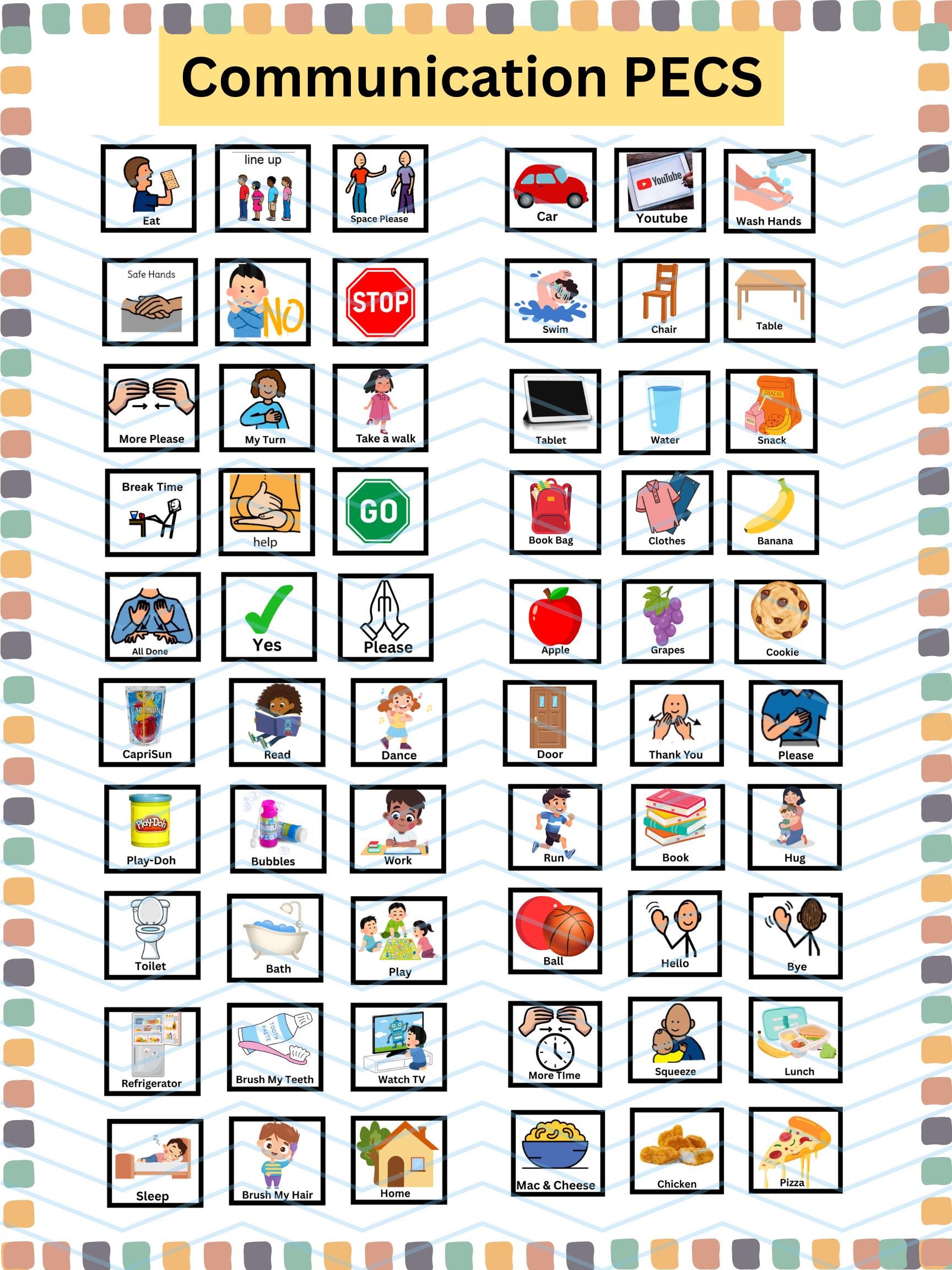 Communication PECS, Autism & Speech Communication, Sign Language ...