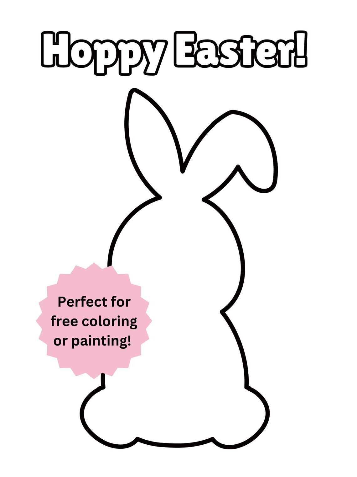 Easter Bunny Craft, Spring Bunny Craft, Easter Craft Template, Bunny ...