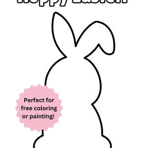 Easter Bunny Craft, Spring Bunny Craft, Easter Craft Template, Bunny ...