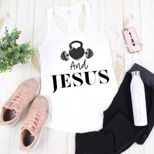 Gym and Jesus Workout Tan Topgym Shirts for Women jesus - Etsy