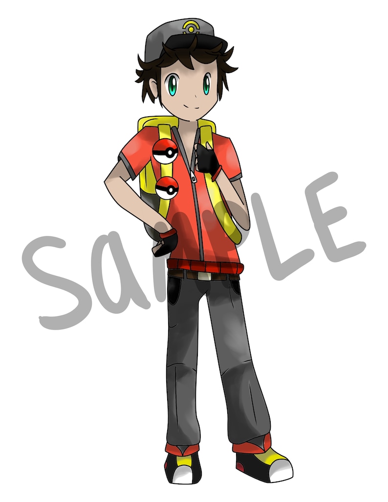 Custom Pokemon Character/trainer - Etsy