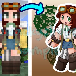 Custom Minecraft Cartoon Character Design - Etsy