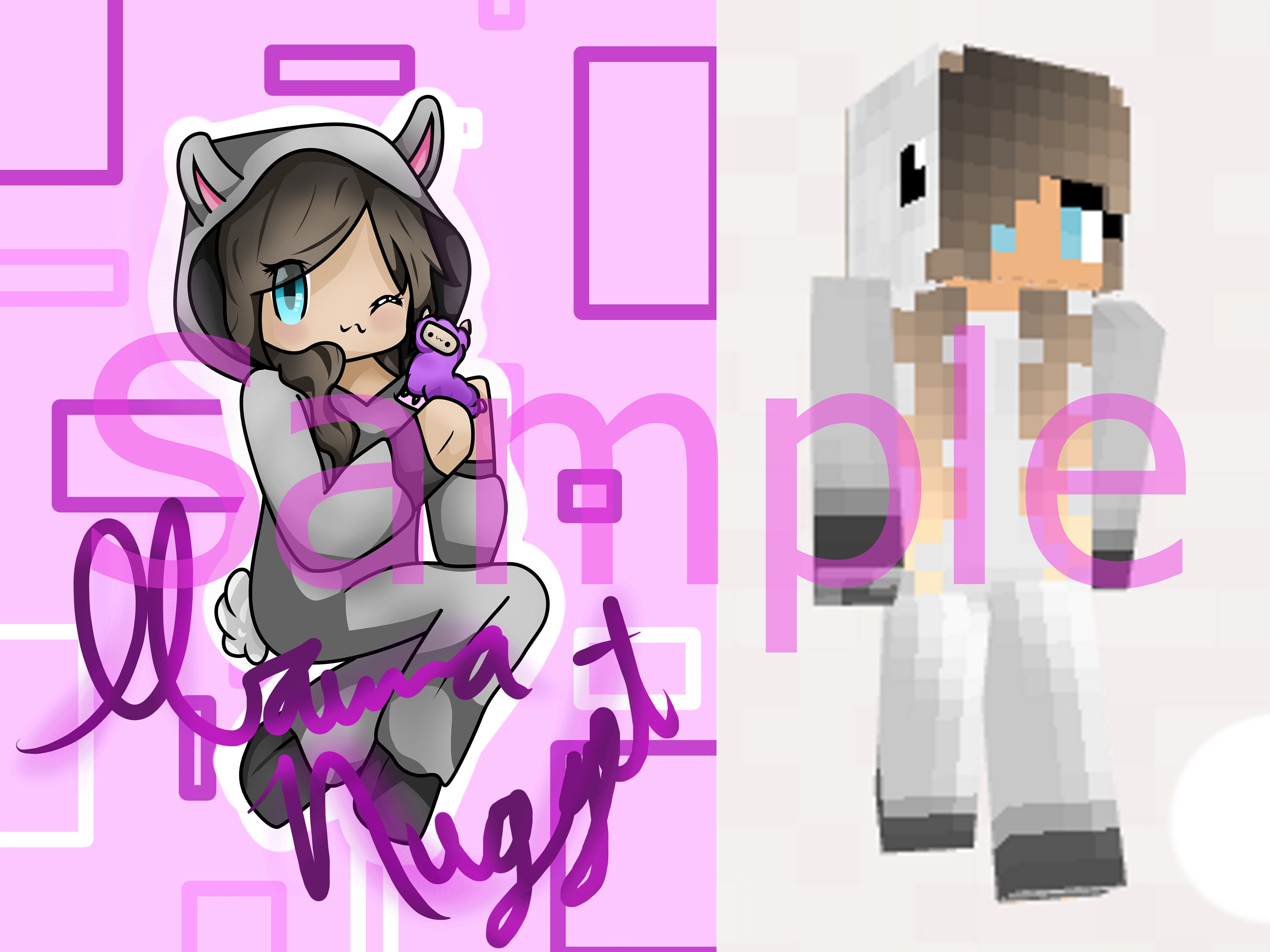 Custom Minecraft Cartoon Character Design | Etsy