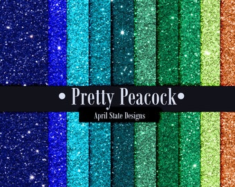 Peacock glitter | Etsy