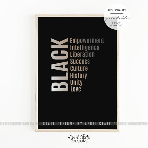 Art & Collectibles Digital Prints Black Pride Gift Protest Black Art ...