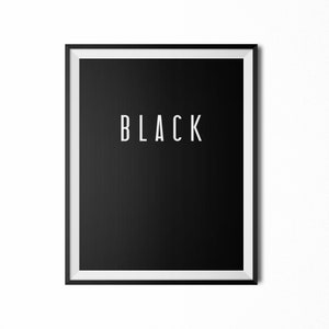 Black Typography Print, Printable Art, African American Art, Black Art ...