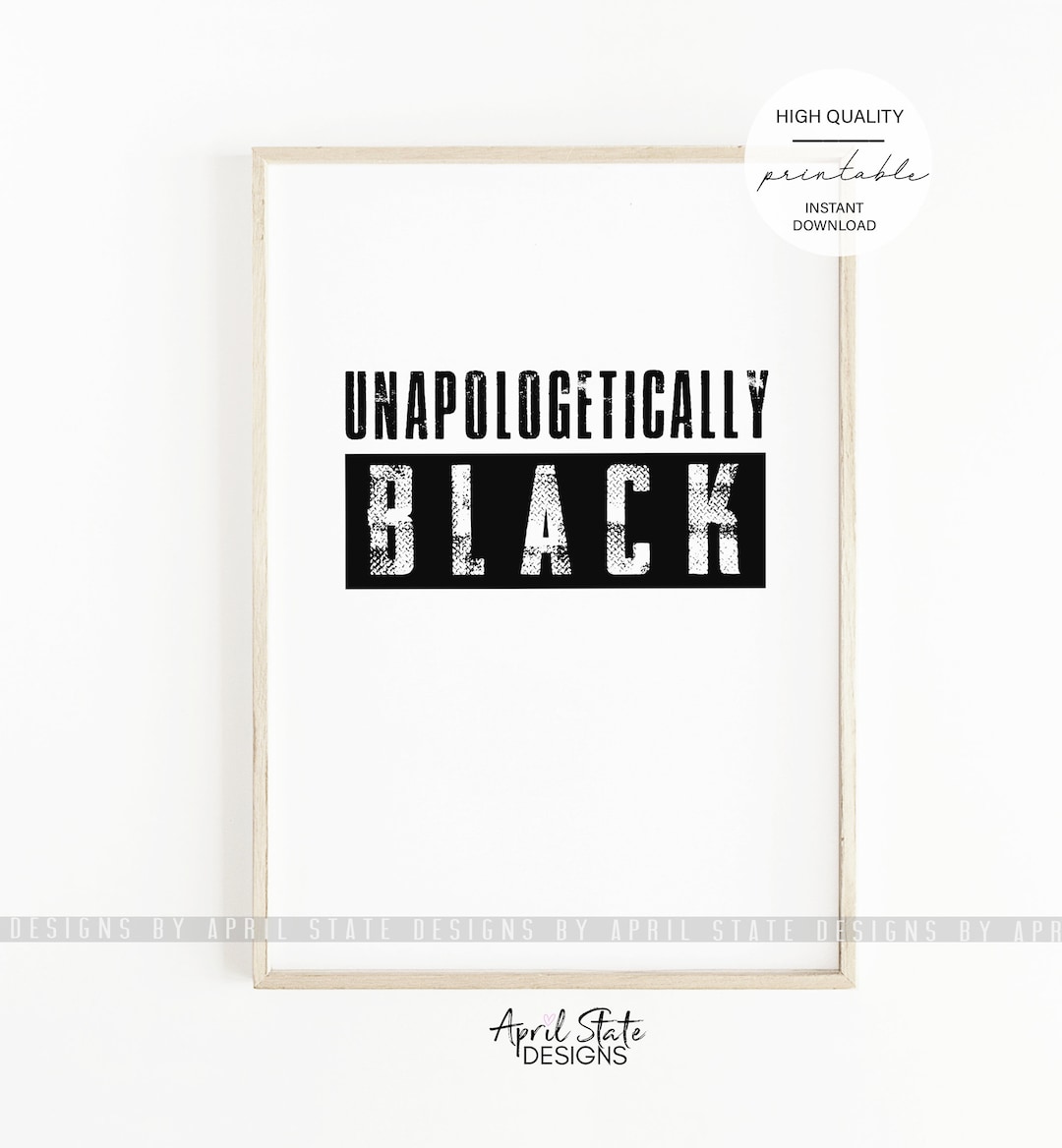 Unapologetically Black Printable Art Pan African Black - Etsy