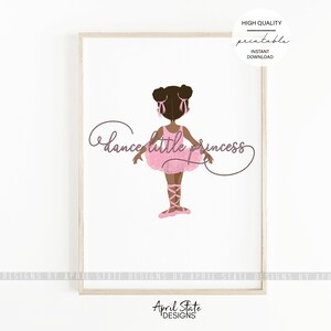 Black Ballet Print, Printable Art, Ballerina Print, African American ...