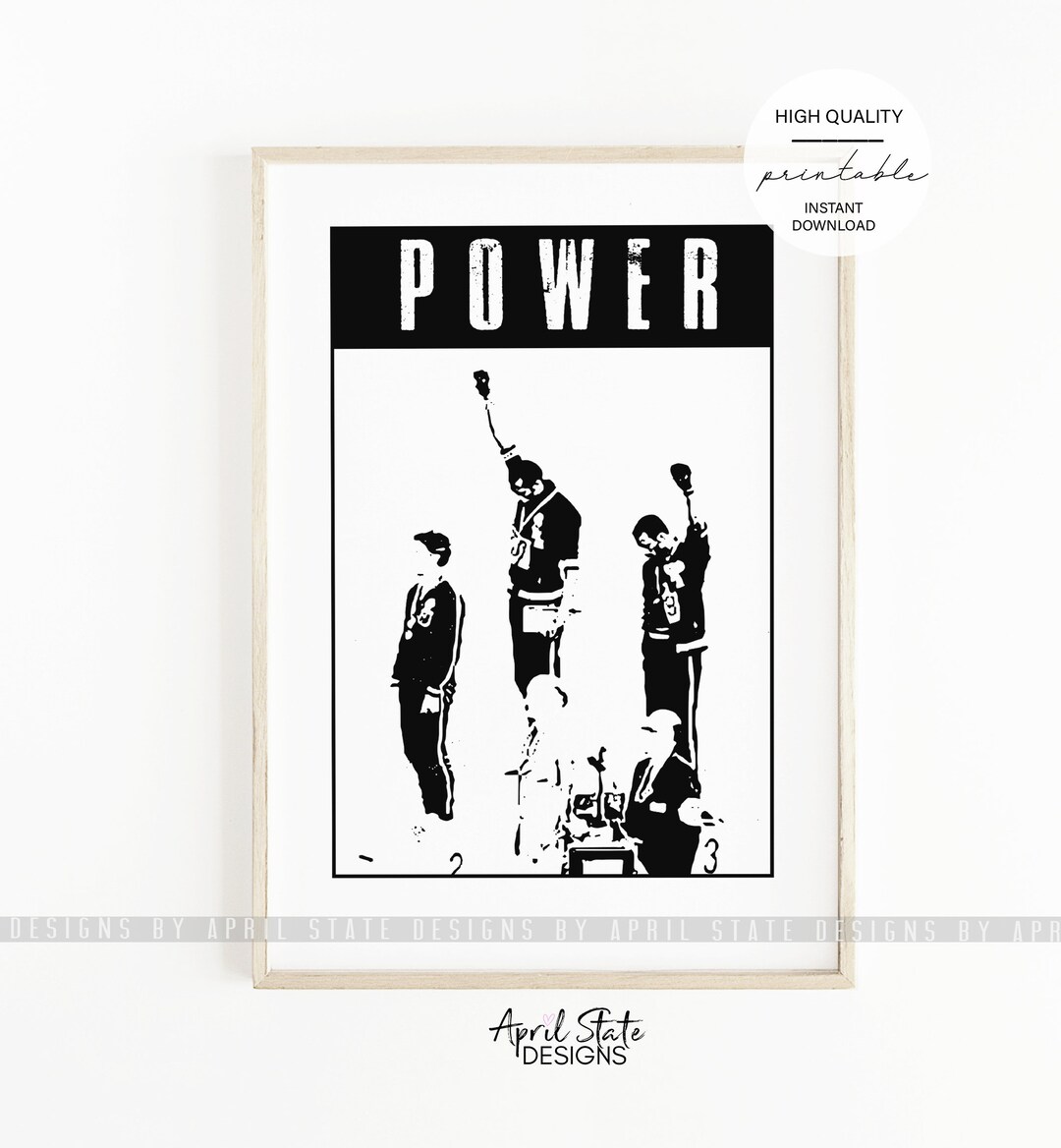 Black Power Art, Printable Art, Black Lives Matter, African American ...