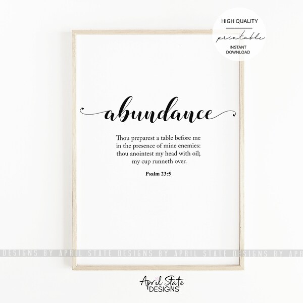 Psalm 23 Calligraphy - Etsy