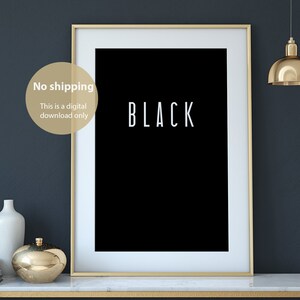 Black Typography Print, Printable Art, African American Art, Black Art ...
