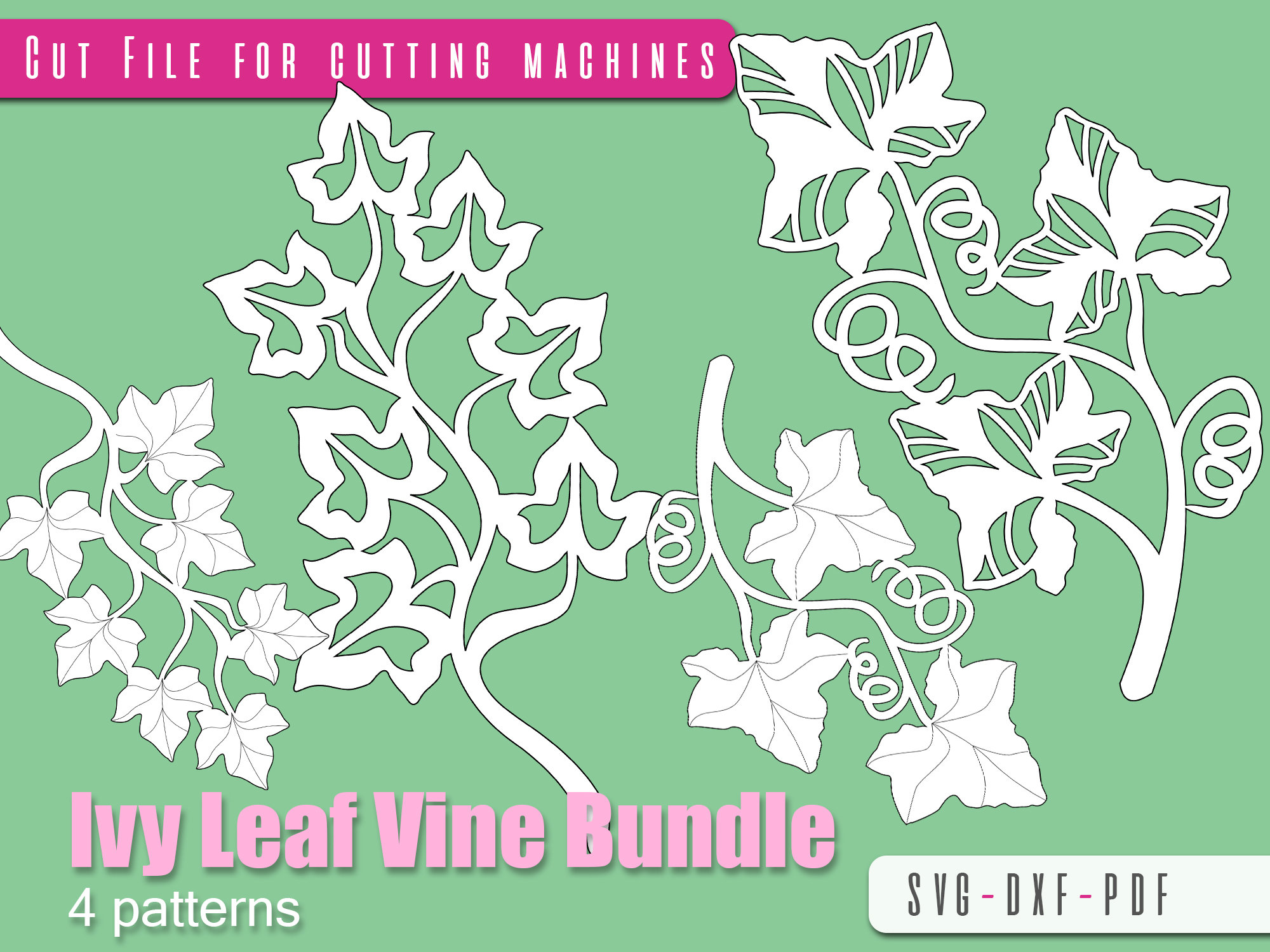 Paper Ivy Leaf Vine Template: SVG, DXF, & PDF (digital Download) - Etsy