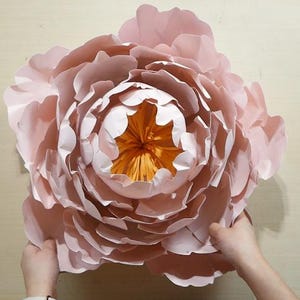 Giant Paper Peony Template: DIY Freestanding Flower (SVG & PDF) - Etsy