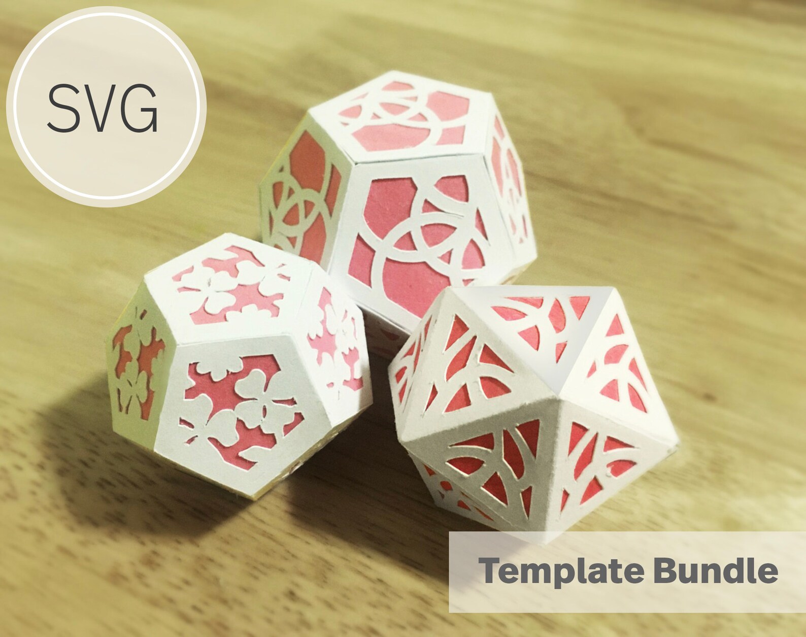 Paper Polyhedra Template SVG Convert to Online Workshop - Etsy
