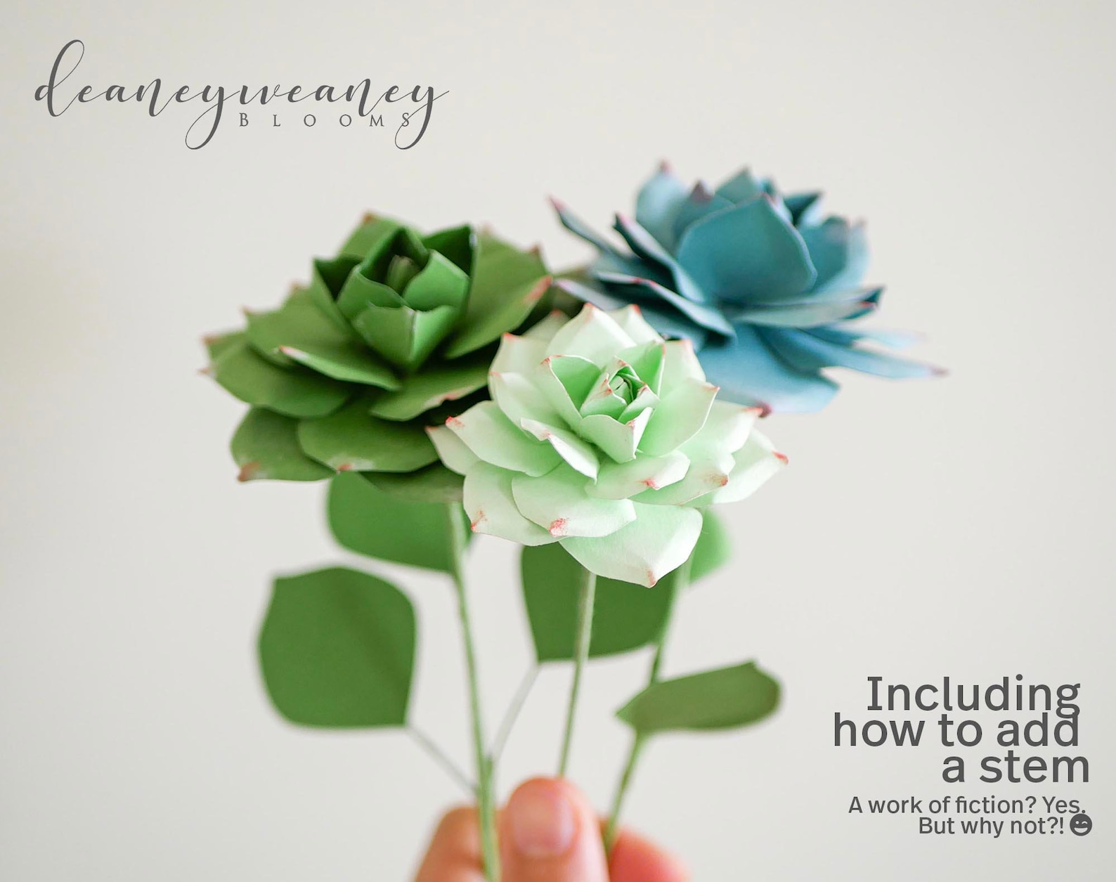 Paper Succulent Template SVG Pdf Silhouette V3 & DXF - Etsy