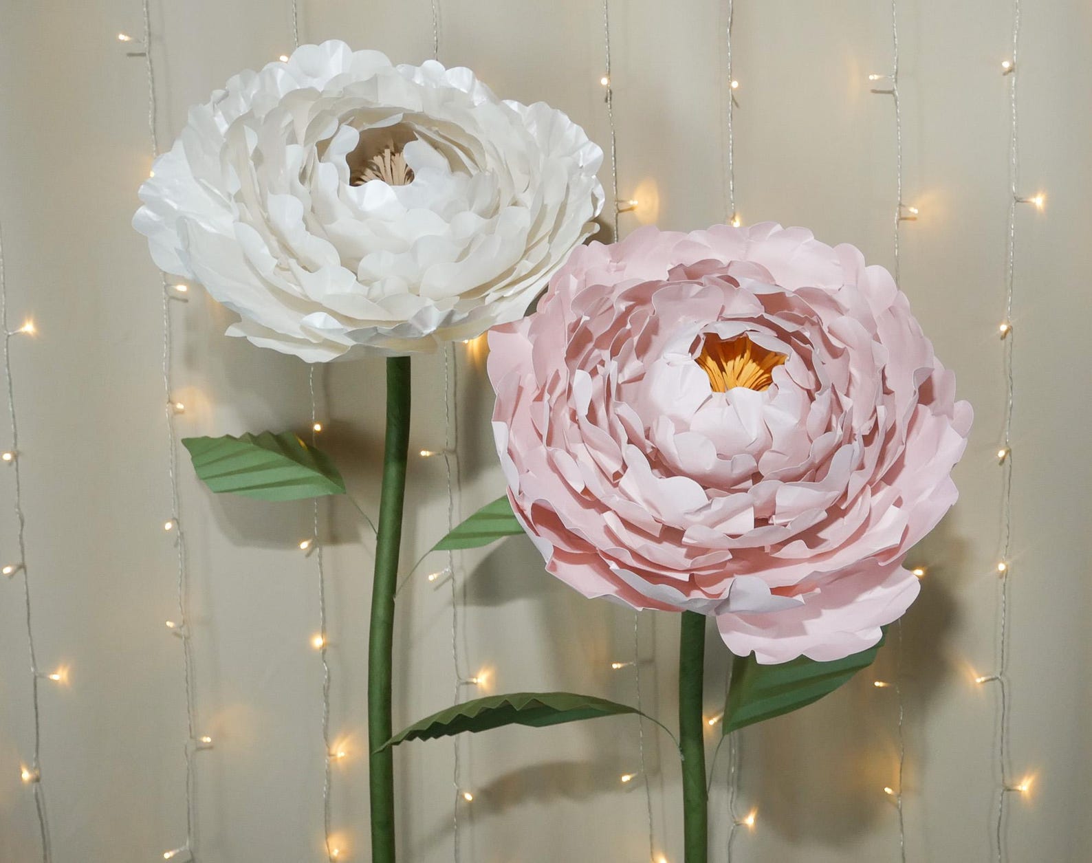 Giant Paper Peony Template: DIY Freestanding Flower (SVG & PDF) - Etsy